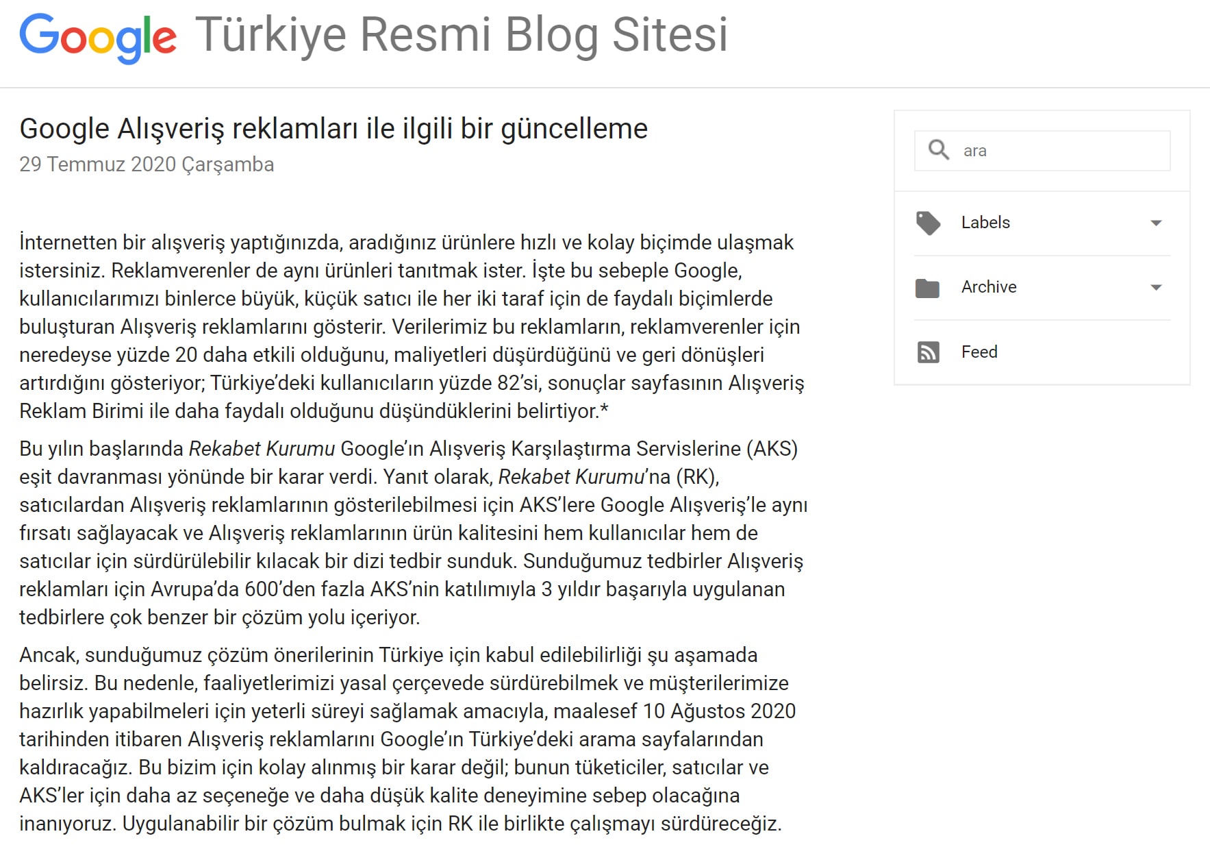 Google, Türkiye için aldığı yeni kararı açıkladı! - ShiftDelete.Net