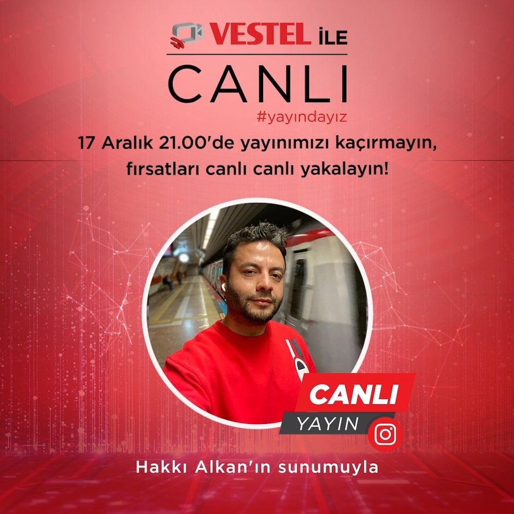 Hakkı Alkan 17 Aralık 21:00'da Vestel canlı yayınında! - ShiftDelete.Net
