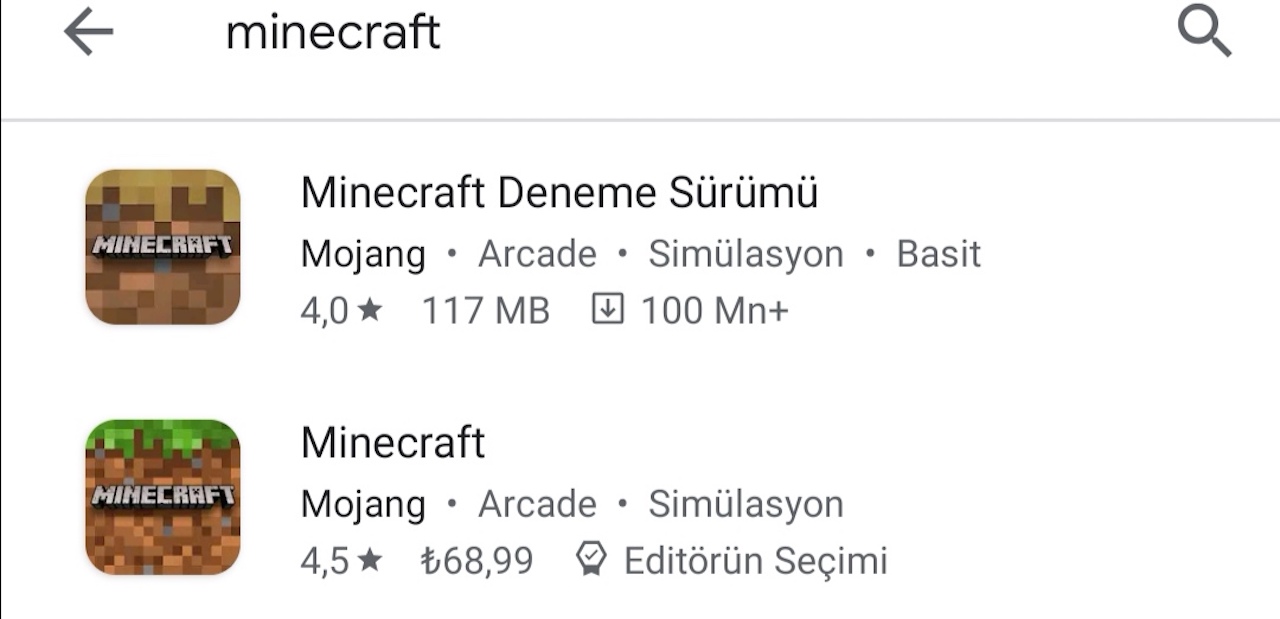 Minecraft APK indir! Minecraft APK son sürüm (güncel) - ShiftDelete.Net