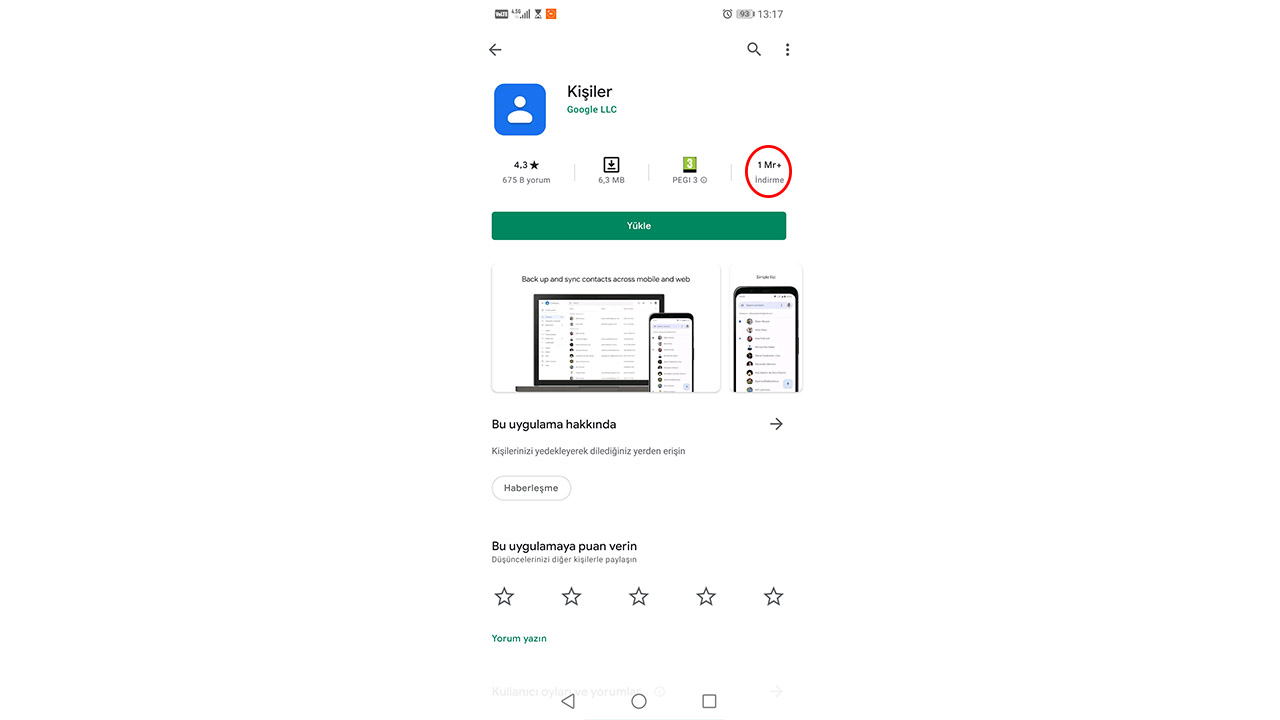 Google Contacts, Play Store'da önemli bir eşiği geçti - ShiftDelete.Net
