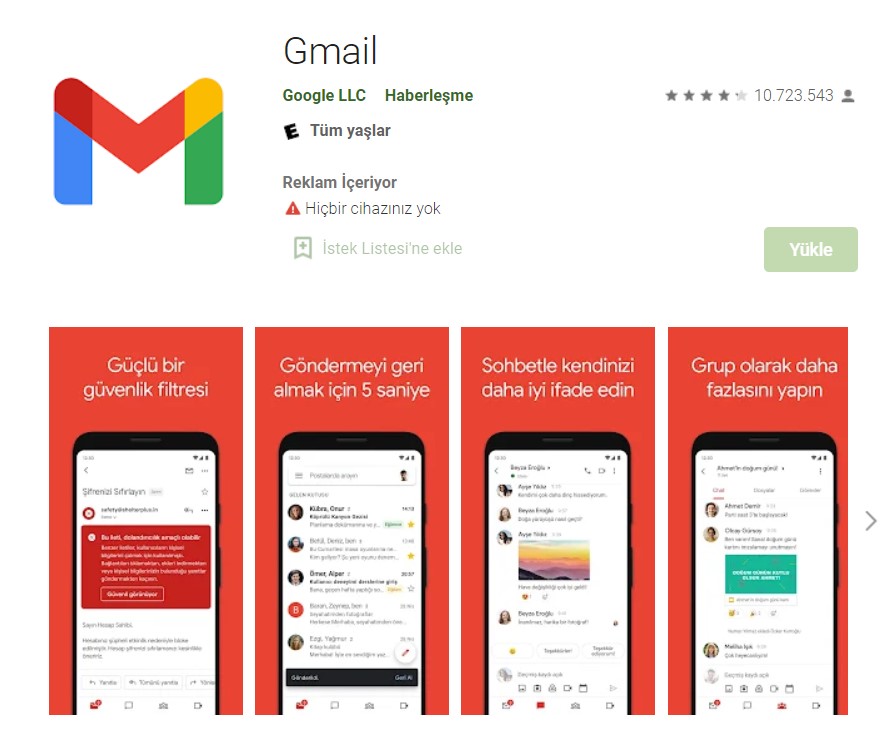 Gmail, Google Play Store'da indirme rekoru kırdı - ShiftDelete.Net