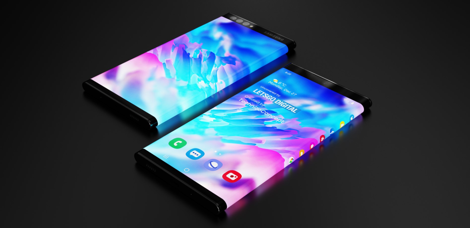 Samsung'un Xiaomi Mi Mix Alpha rakibi cihazı ortaya çıktı - ShiftDelete.Net