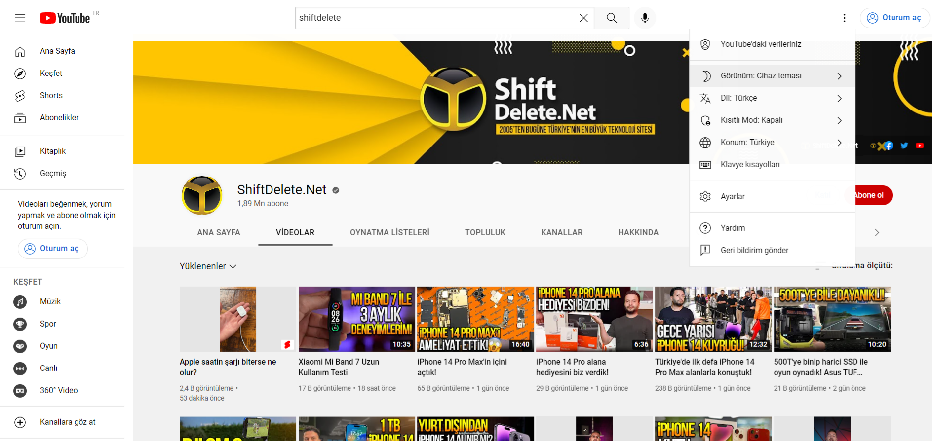 Youtube karanlık mod nasıl yapılır? - ShiftDelete.Net