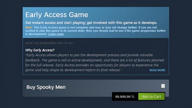 Steam'de zam yedikten sonra 99 bin TL'ye satılan oyun - SDN