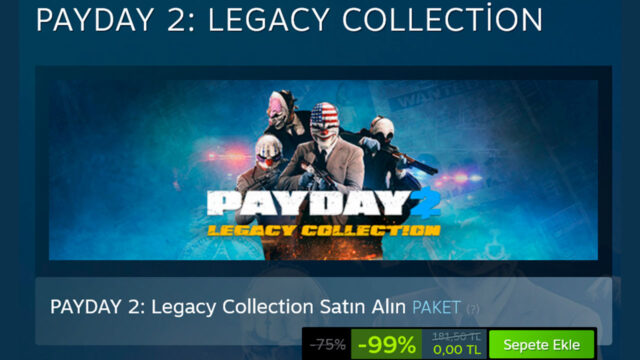 Steam, Payday 2 oyununu ücretsiz sunuyor! - ShiftDelete.Net