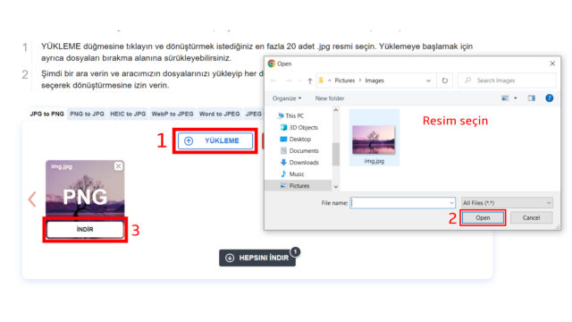 Resmi JPG - PNG Çevirme Nasıl Yapılır? (2023)