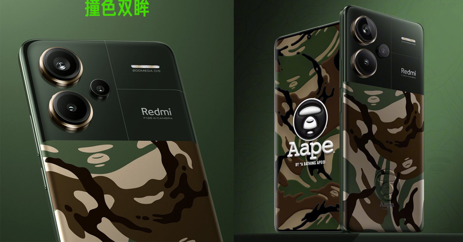 Redmi Note 13 Pro+ kamuflaj desenli özel tasarımı ortaya çıktı