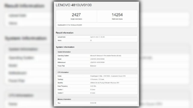 Qualcomm Snapdragon X Elite Geekbench performans testinde!