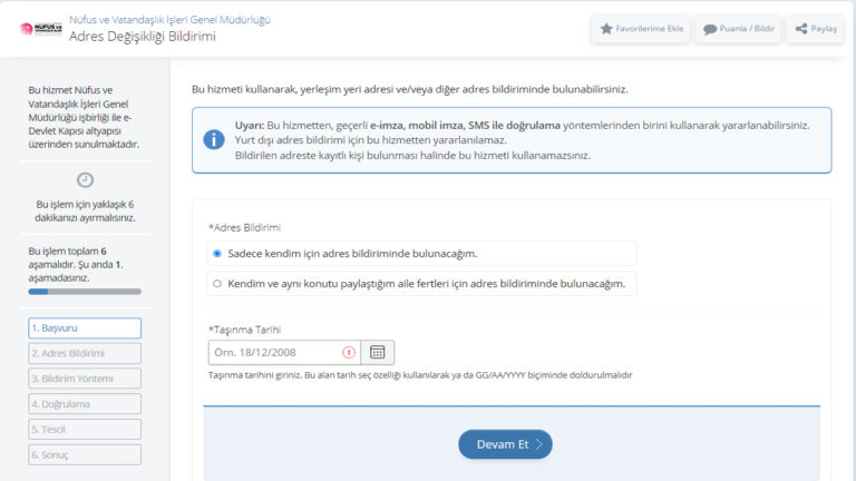 E-devlet üzerinden adres değişikliği nasıl yapılır? E-devlet üzerinden adres değişikliği nasıl yapılır?